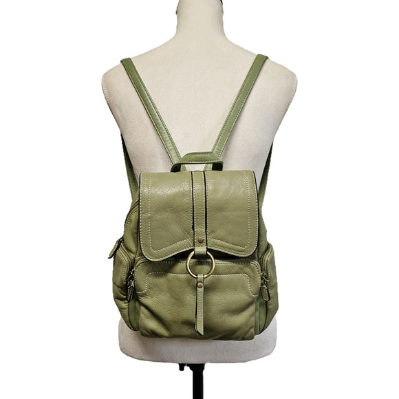 Wilsons Leather | Bags | Vintage Wilsons Leather Green Pebbled Leather ...